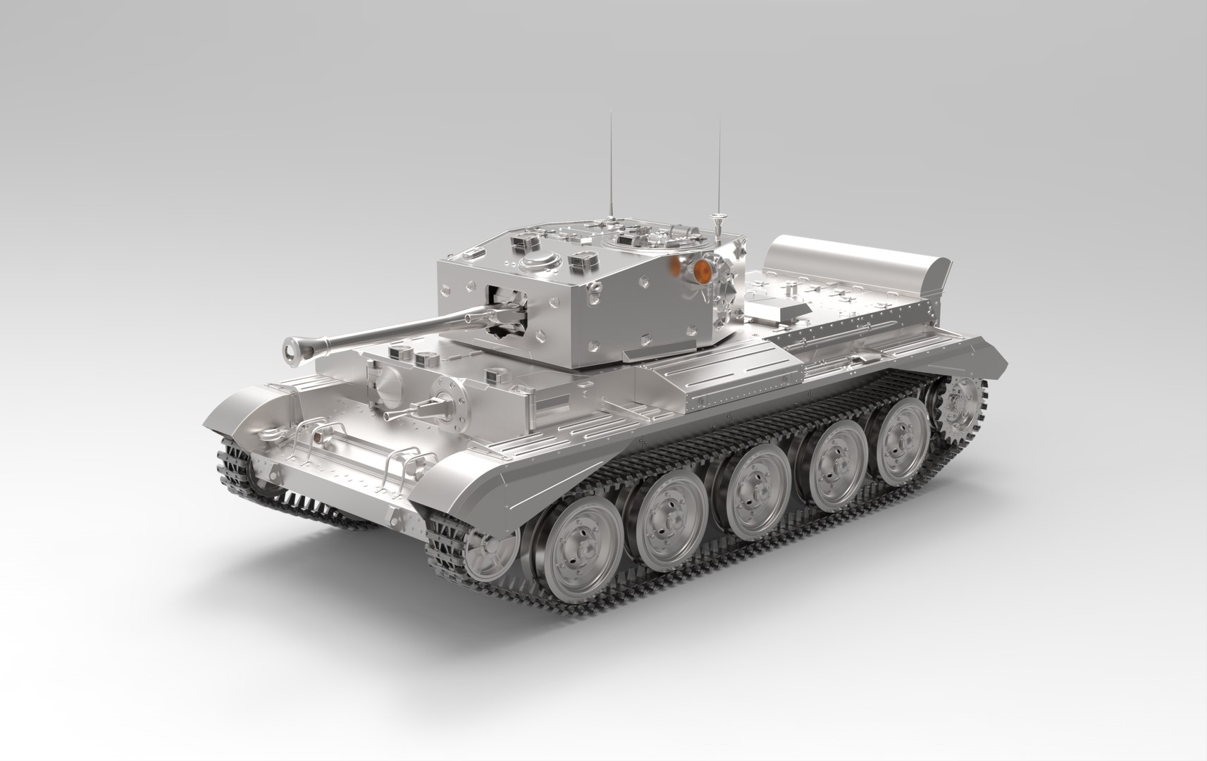 Cromwell Tank Highpoly 3d Model