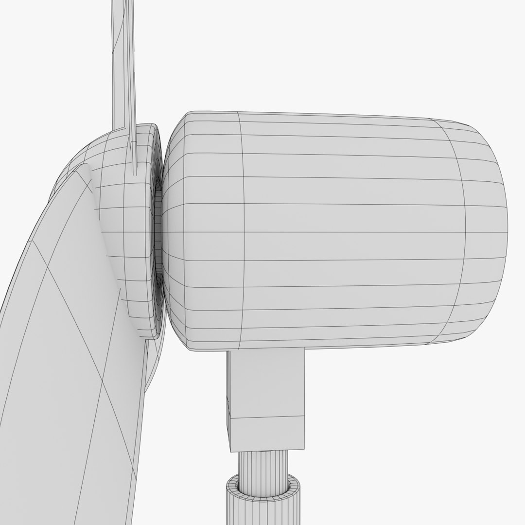 3d model of electric hand fan
