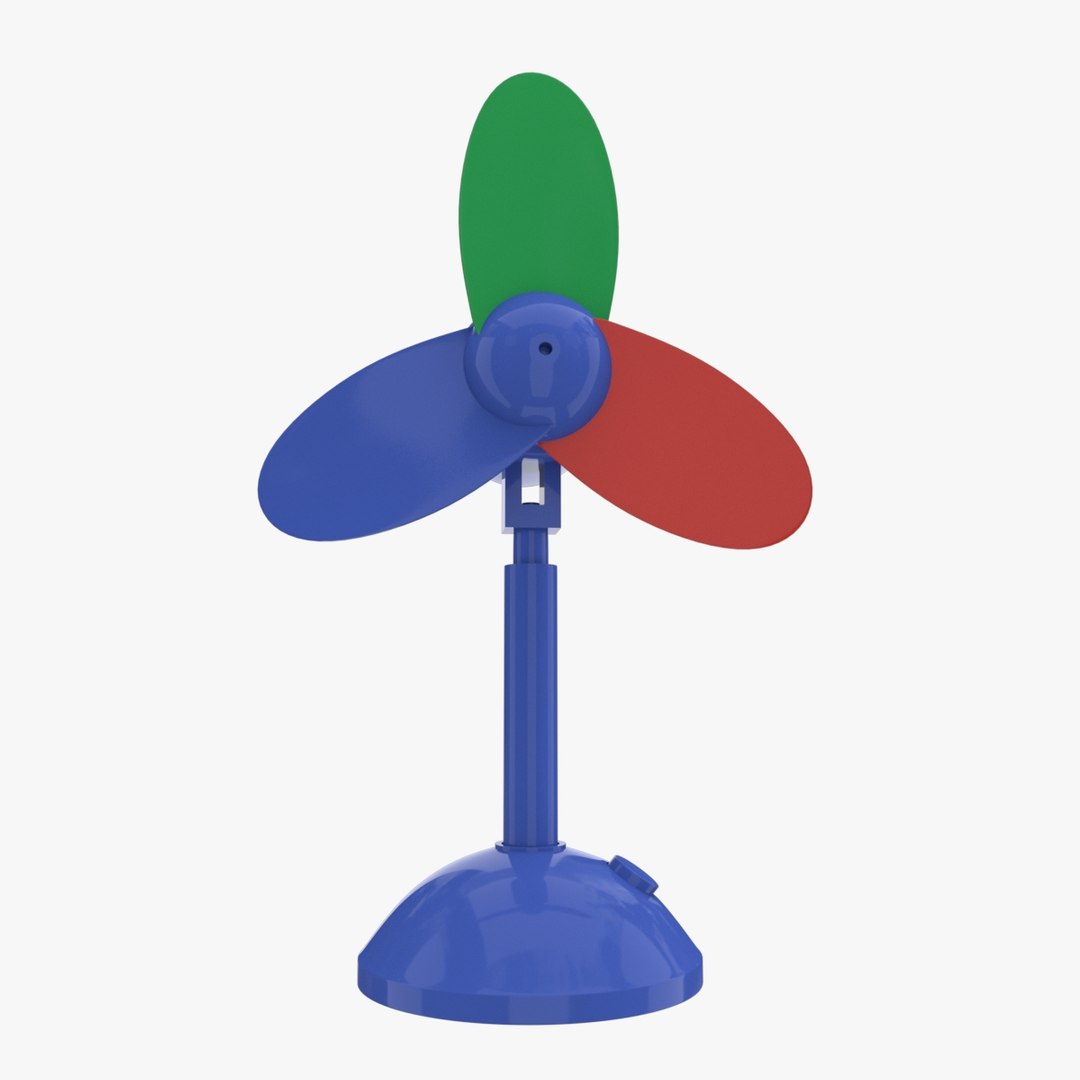 3d model of electric hand fan