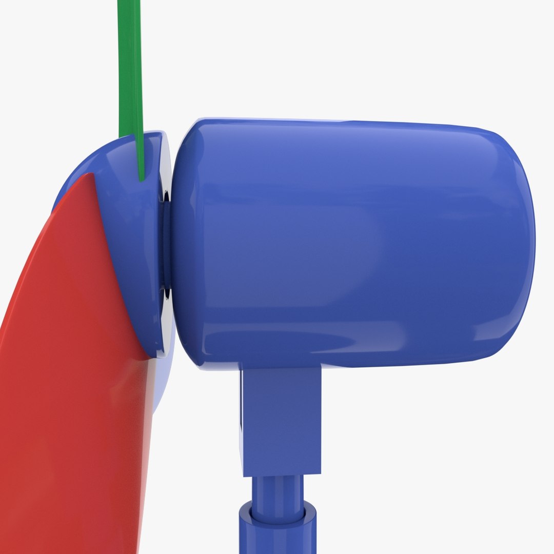 3d model of electric hand fan