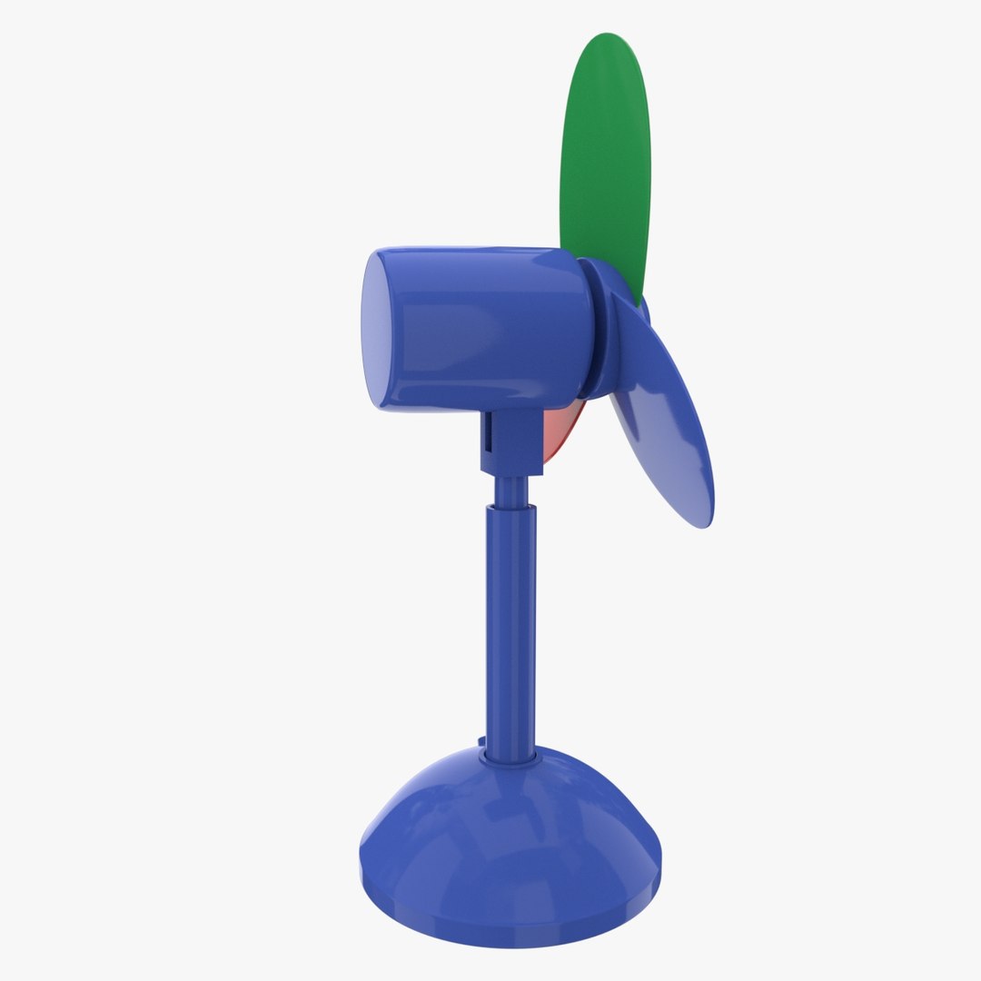 3d model of electric hand fan
