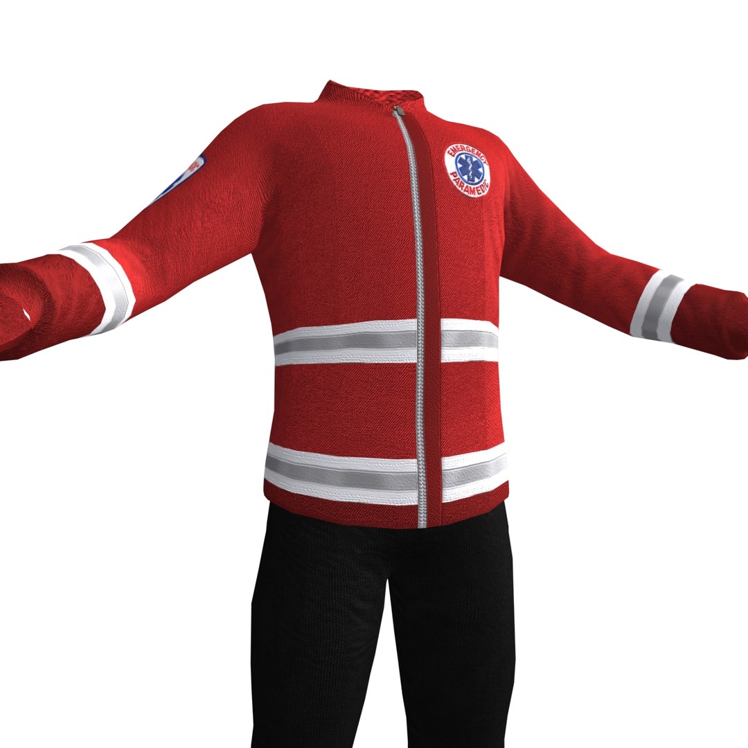 3d Paramedic Uniform Model