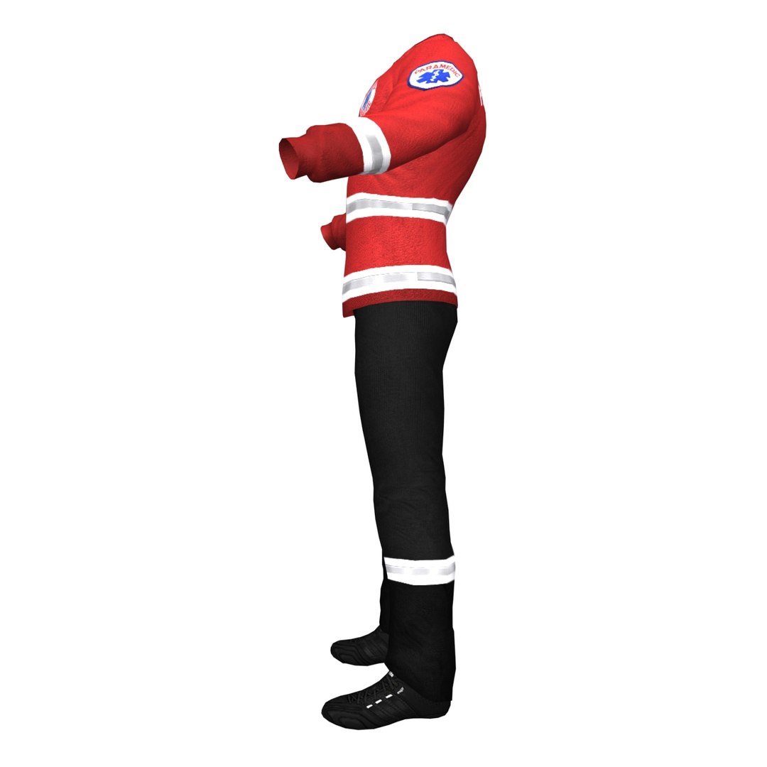 3d Paramedic Uniform Model