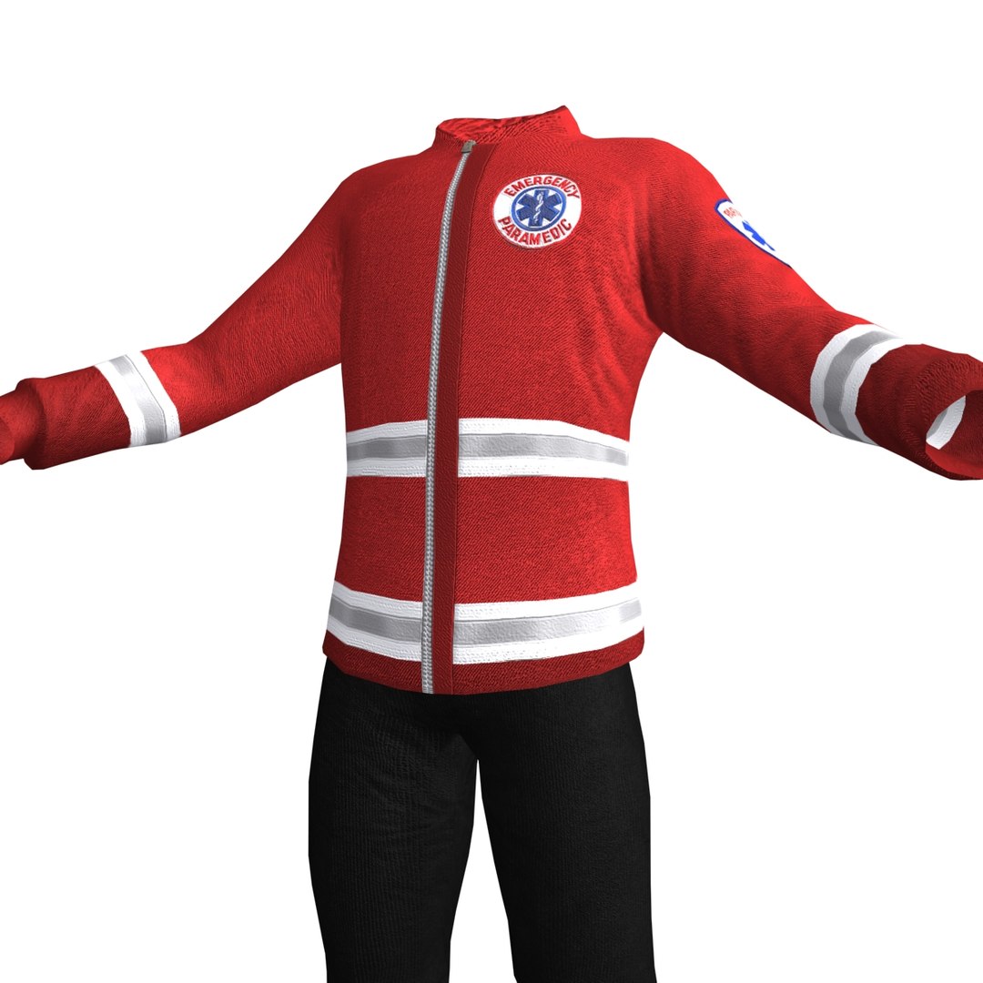 3d Paramedic Uniform Model