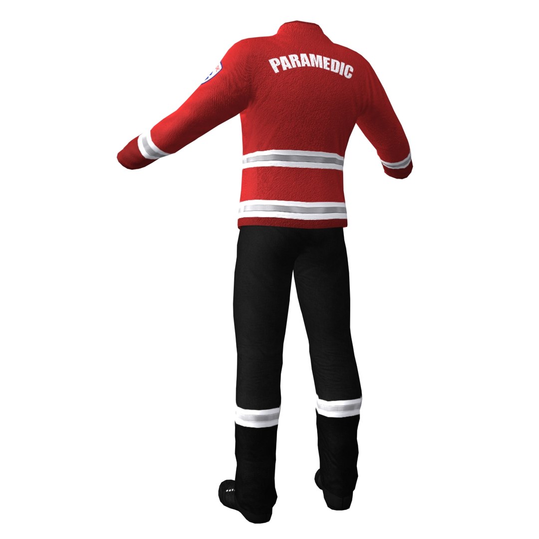 3d Paramedic Uniform Model