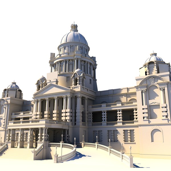durban city hall 3d model