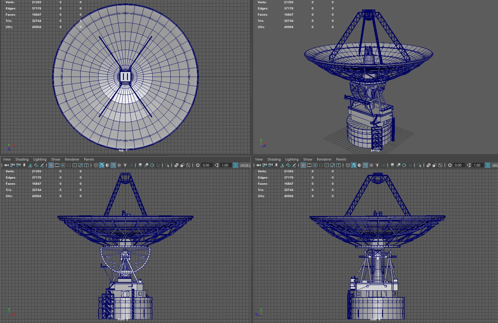3d Deep Space Network Antenna Turbosquid 2089935