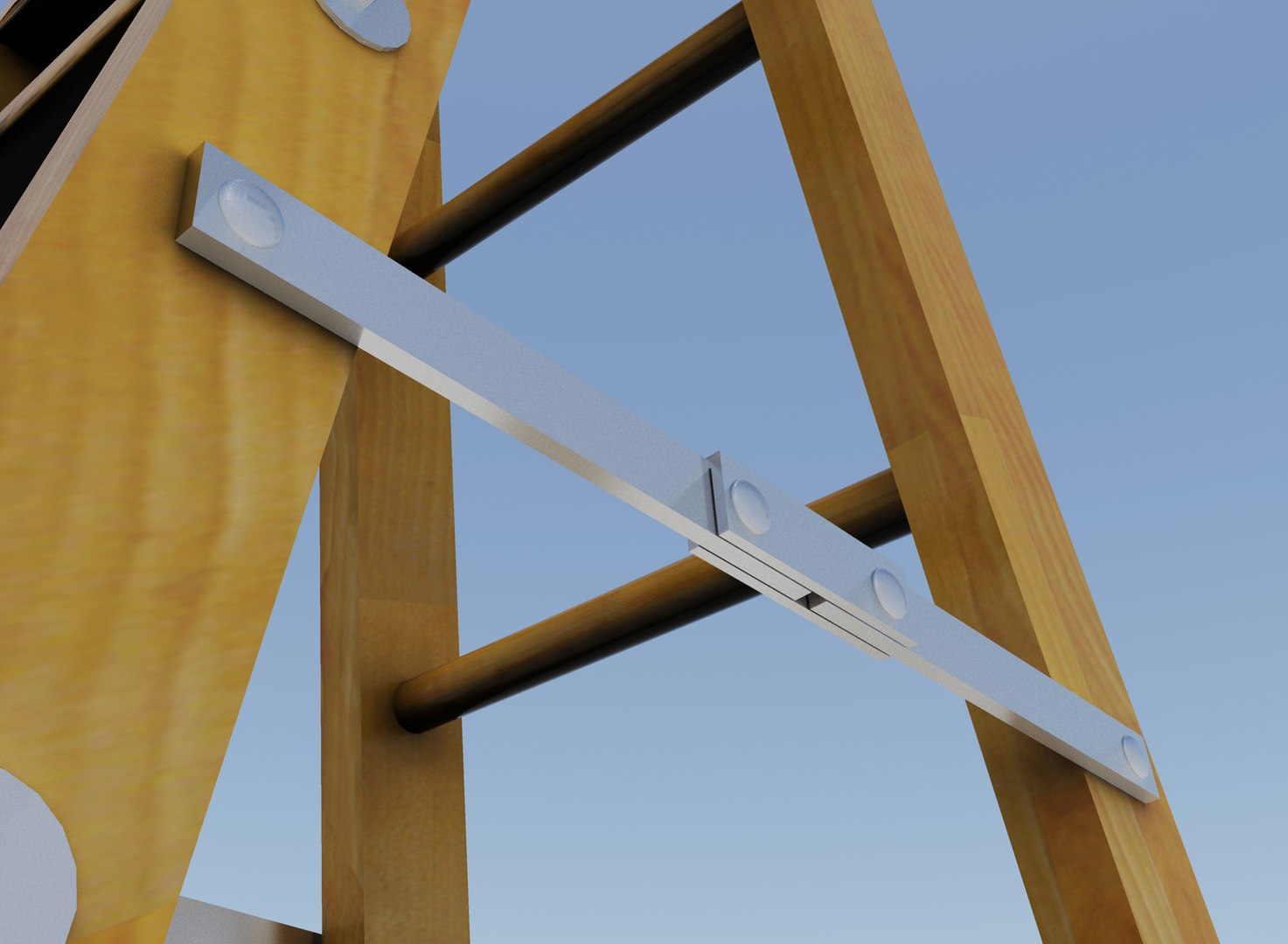 Folding Wood Step Ladder Max