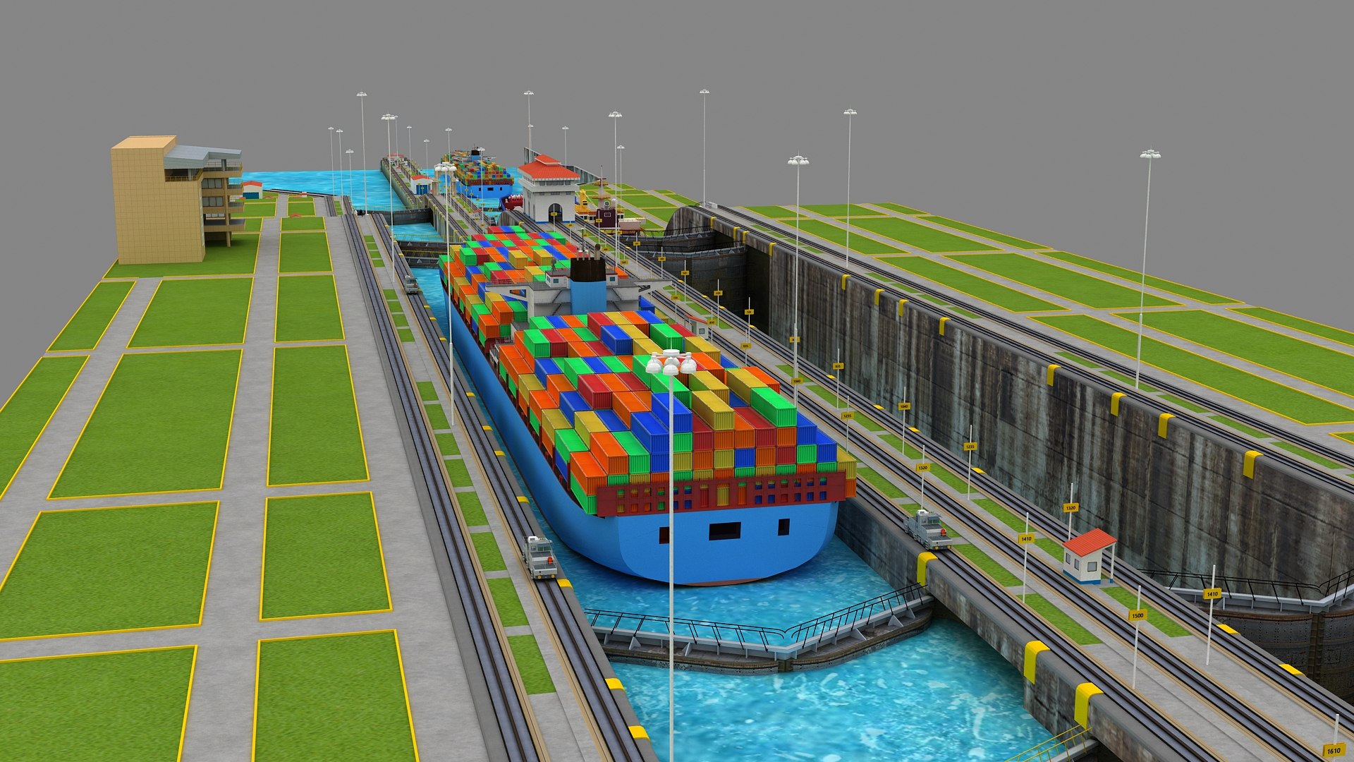 3D Miraflores Locks - Panama Canal Model - TurboSquid 2348866