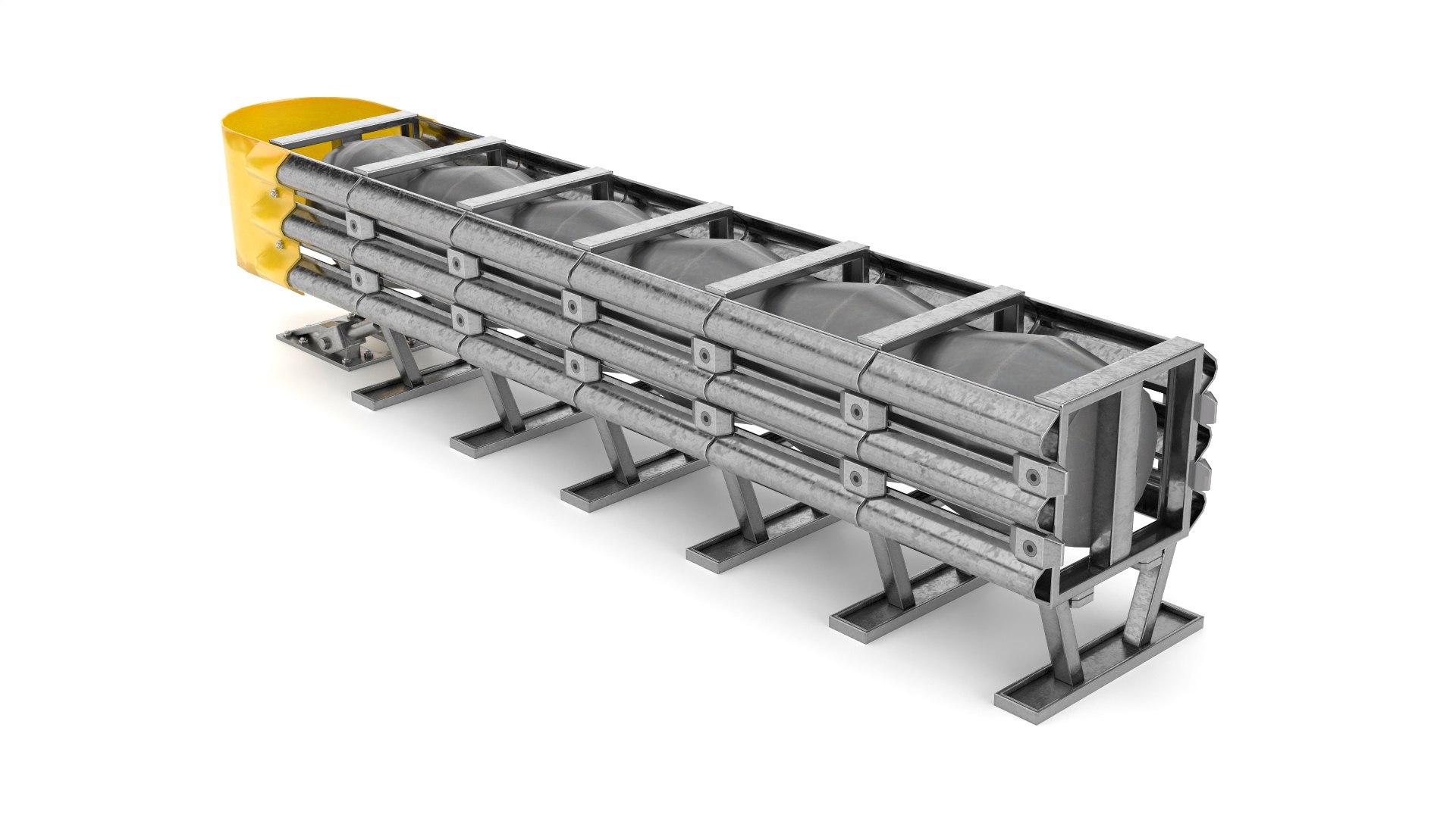 3D Model Crash Cushion - TurboSquid 1691419