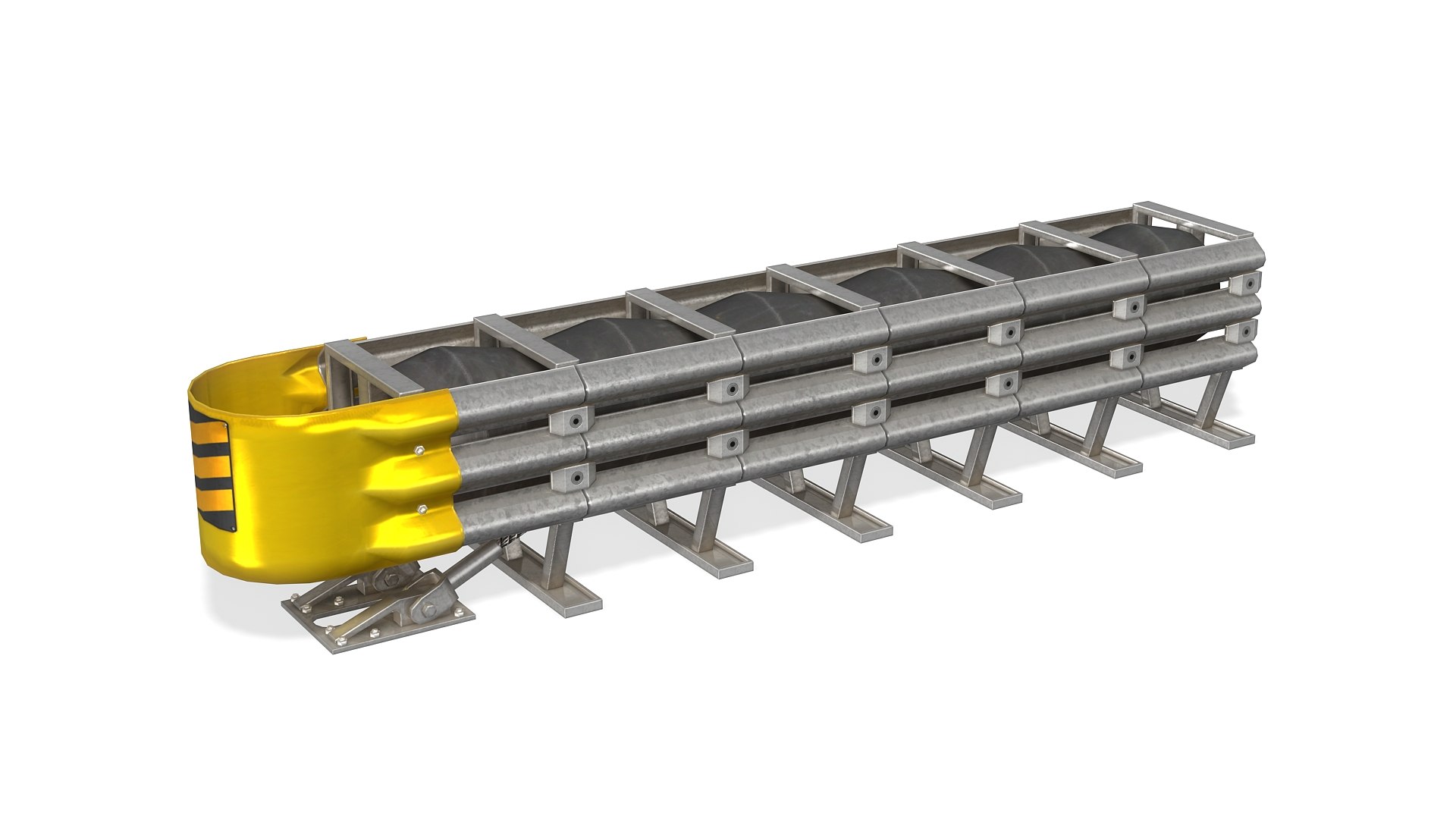 3D Model Crash Cushion - TurboSquid 1691419