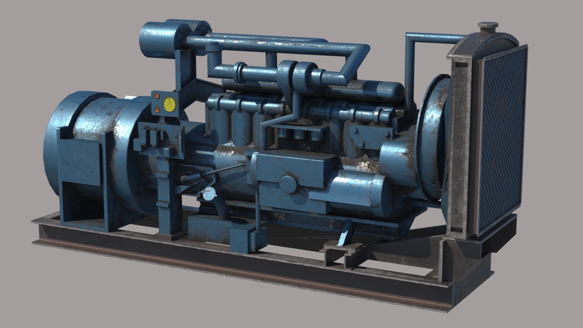 3D Diesel Generator Pbr - TurboSquid 1489831