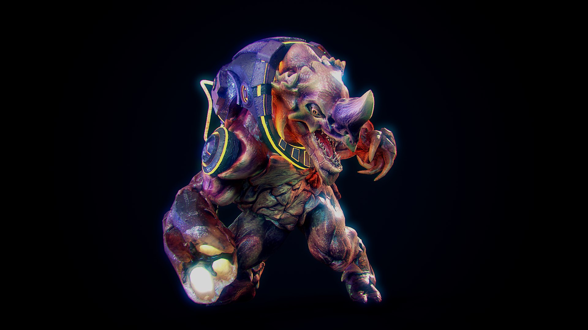 3D Cyber Rino - TurboSquid 1773227
