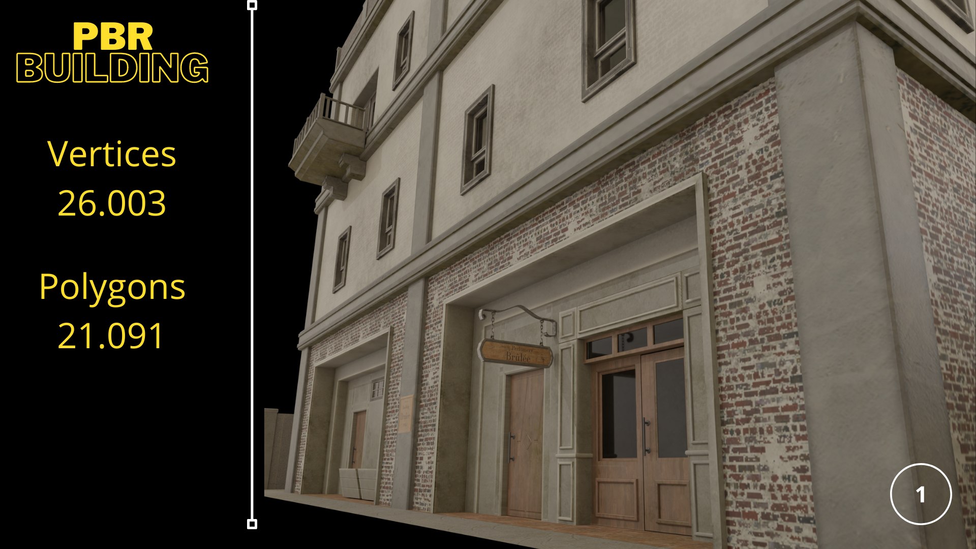 3D Building PBR 1 model - TurboSquid 1846539