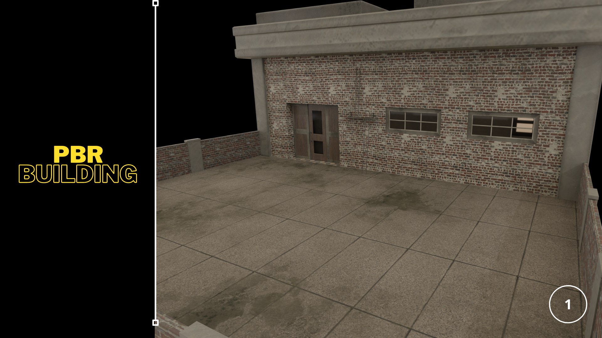 3D Building PBR 1 model - TurboSquid 1846539