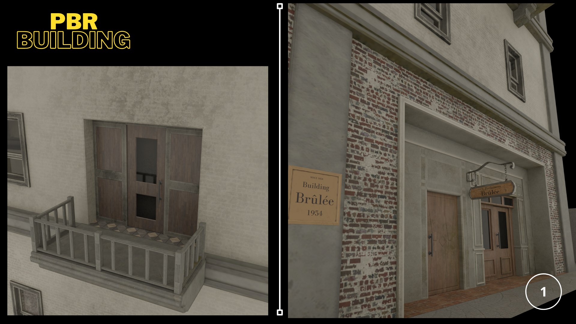 3D Building PBR 1 model - TurboSquid 1846539