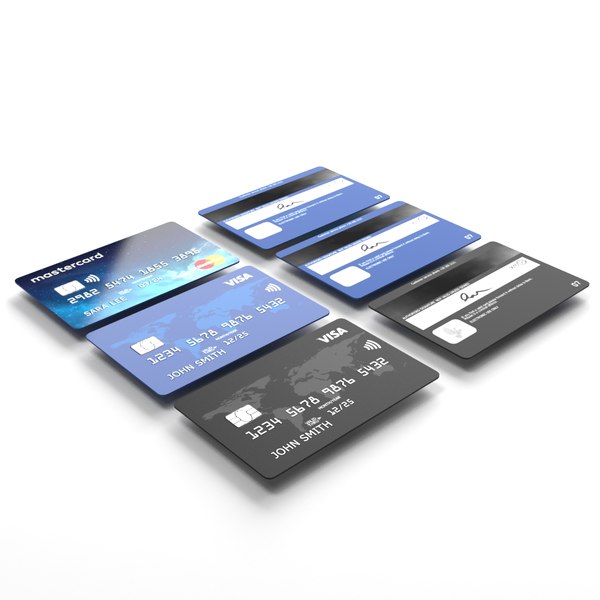 3D credit cards - TurboSquid 1568490