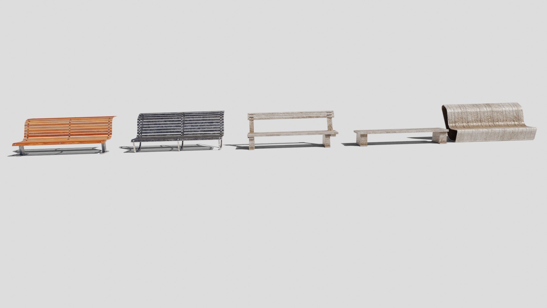 3D Street Chairs With 4k Pbr Textures Model - TurboSquid 1914478