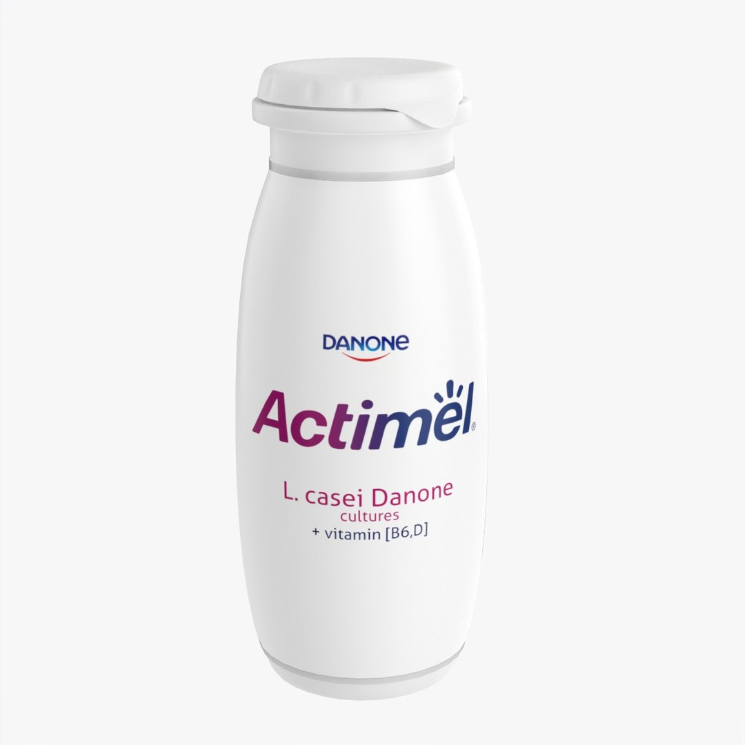3D Danone Actimel Bottle - TurboSquid 1811698