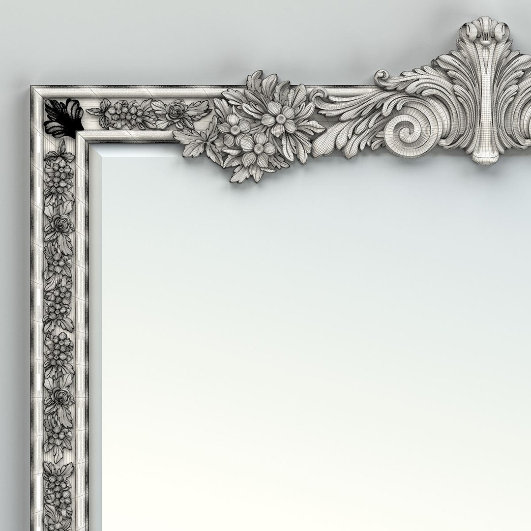 Cnc Mirror Frame Model - TurboSquid 1693886