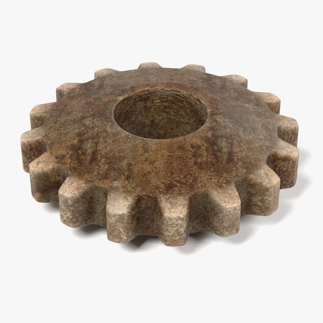 blend rusty gear wheels
