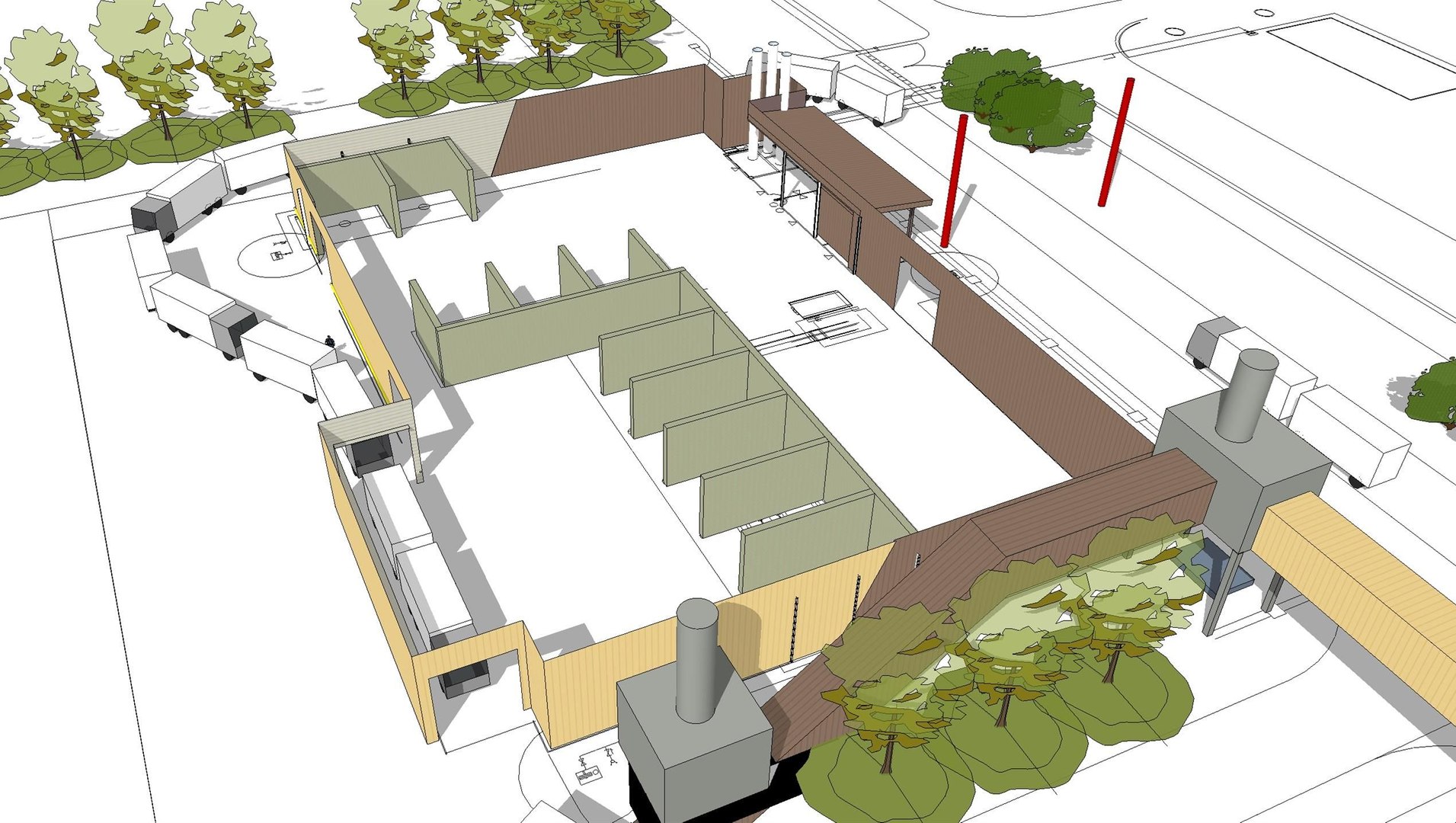 Layout For Solid Waste Plant 3D Model - TurboSquid 1914750
