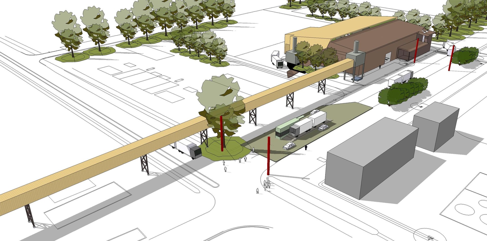 Layout For Solid Waste Plant 3D Model - TurboSquid 1914750