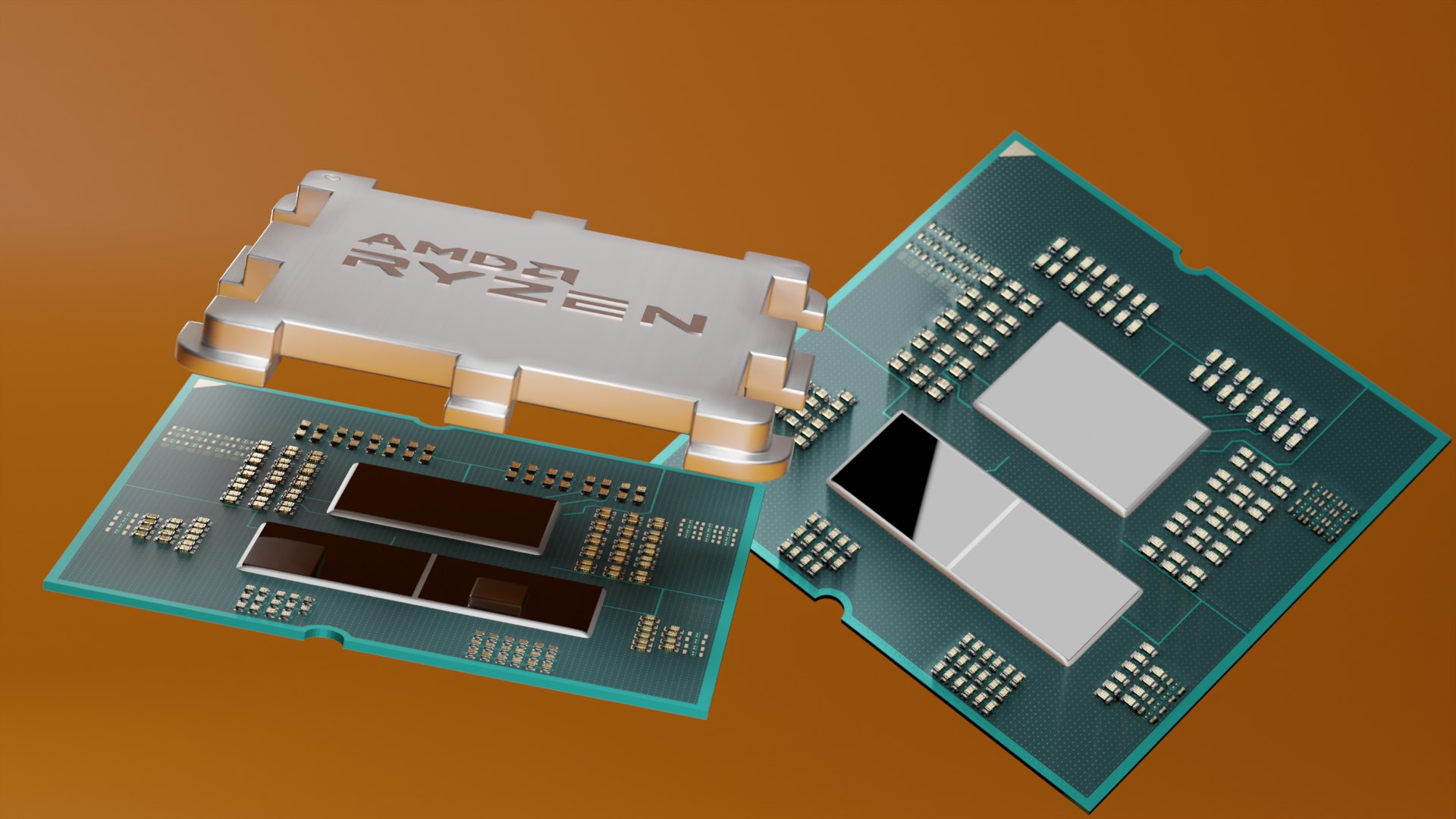 3D CPU AMD RYZEN Based On 9000 Series 3D Model - TurboSquid 2260553