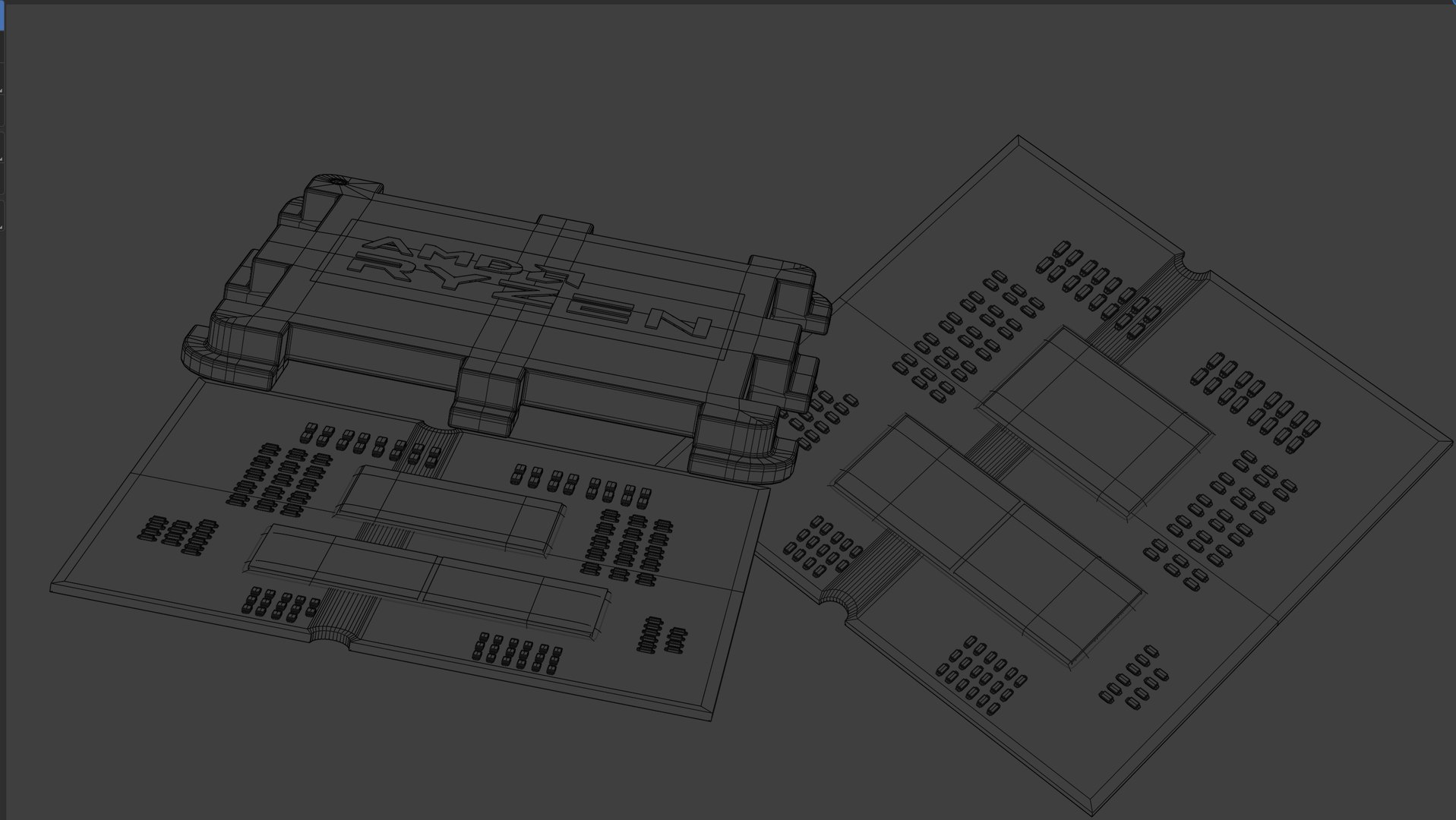 3D CPU AMD RYZEN Based On 9000 Series 3D Model - TurboSquid 2260553
