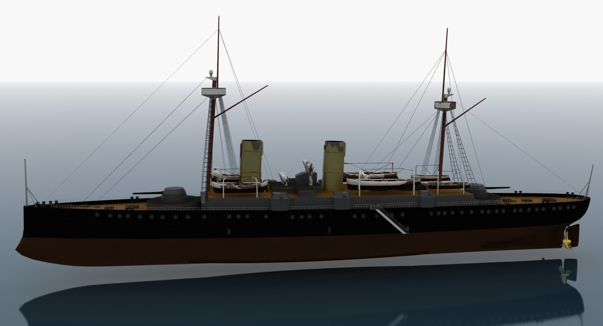 Esmeralda Ship 3d Model