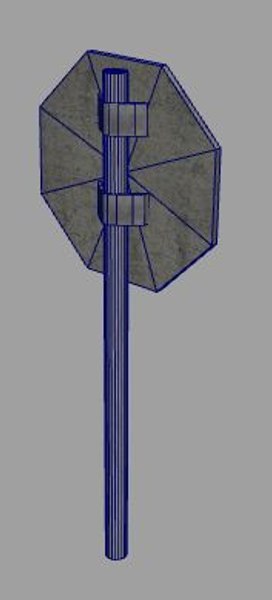 stop sign 3d model