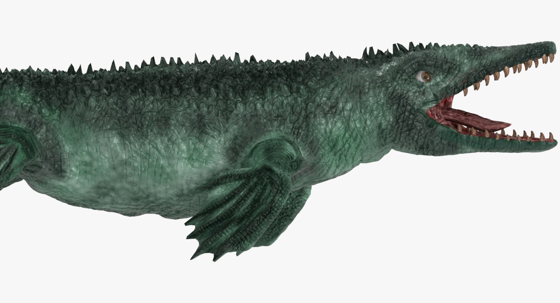 3D Model Mosasaur Extinct Marine - TurboSquid 1280563