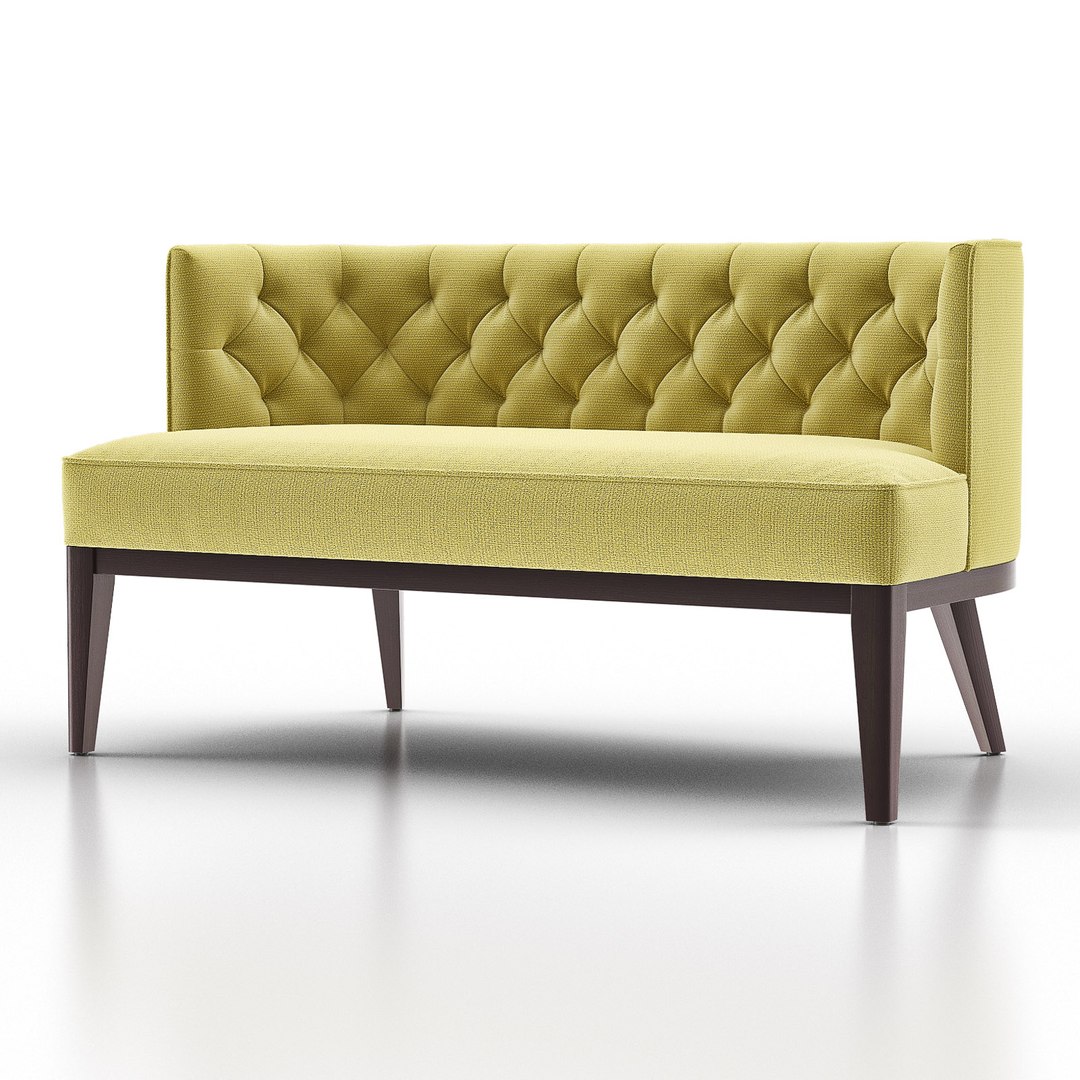 Grayson Tufted Settee Bench 3D Model - TurboSquid 1479403