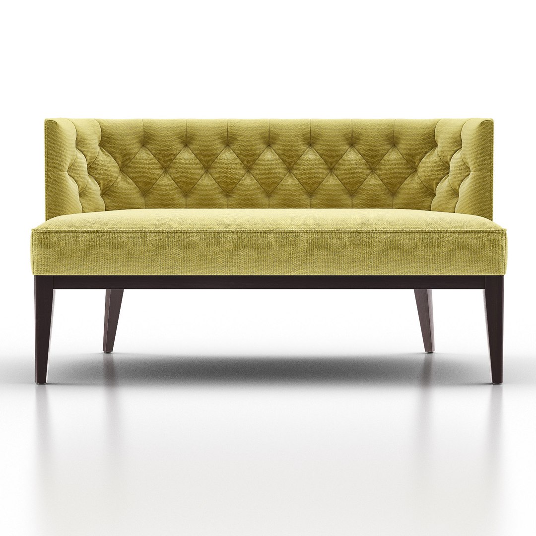 Grayson Tufted Settee Bench 3D Model - TurboSquid 1479403