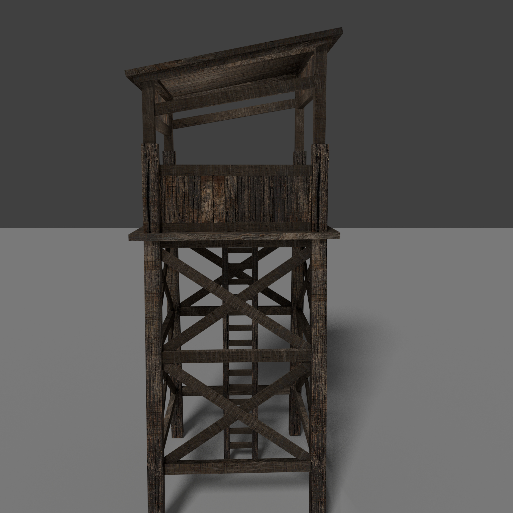 modelo 3d Forest Watchtower Pack gratis - TurboSquid 1149901