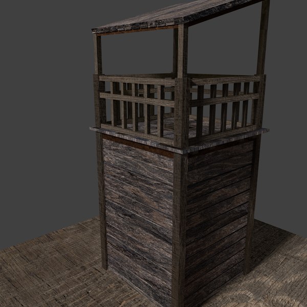 modelo 3d Forest Watchtower Pack gratis - TurboSquid 1149901