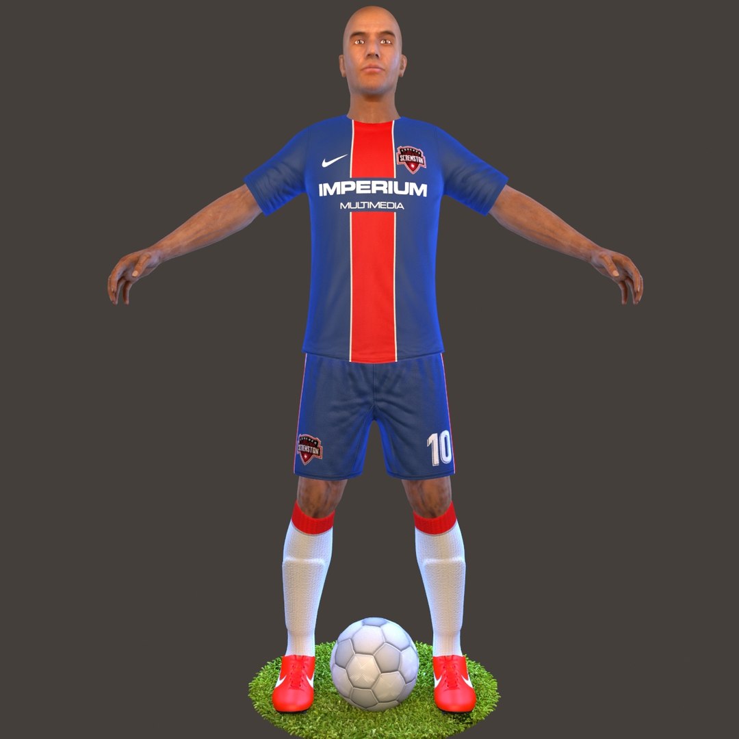 Soccer player model - TurboSquid 1506266