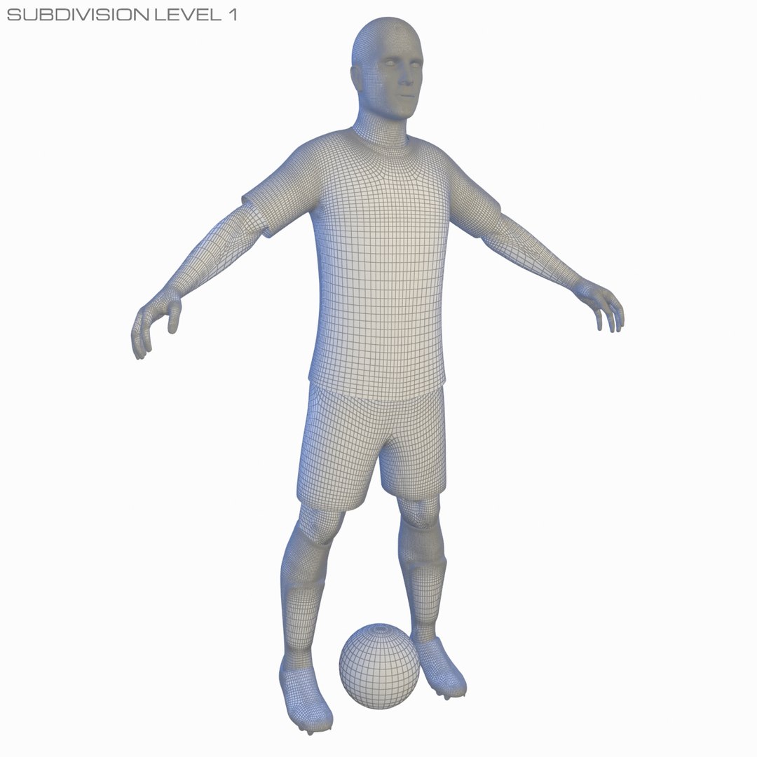 Soccer player model - TurboSquid 1506266