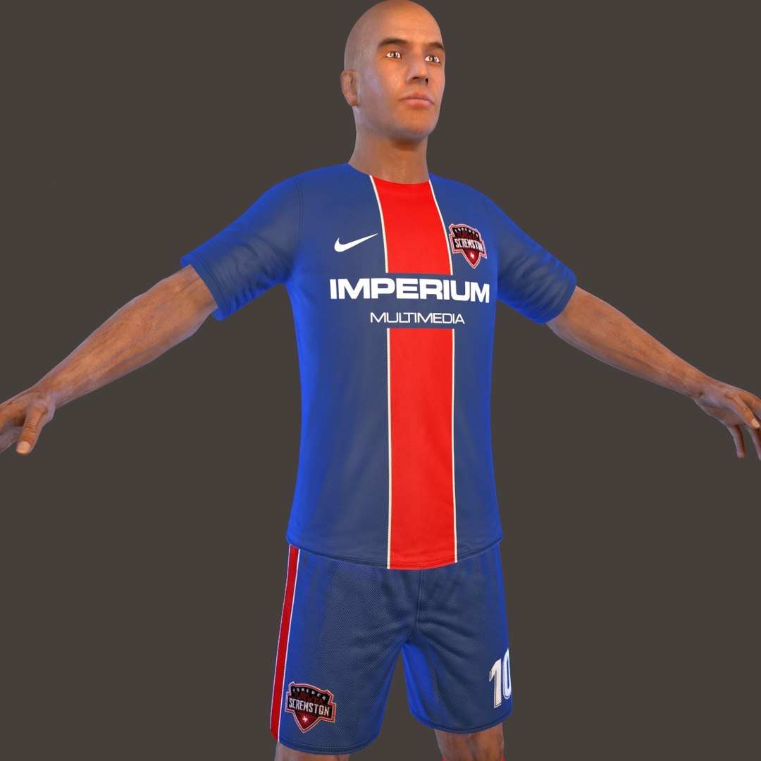 Soccer player model - TurboSquid 1506266