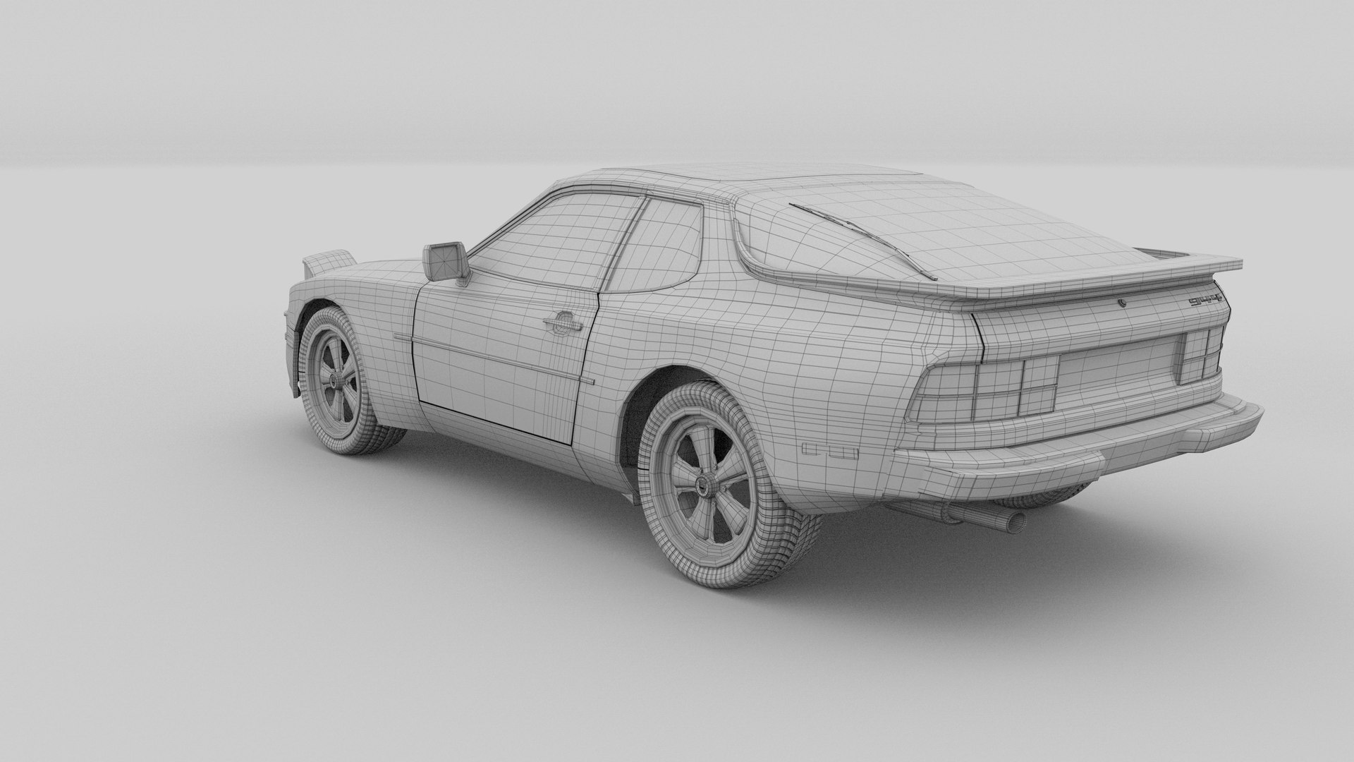 3d Obj Porsche 944 Hdri