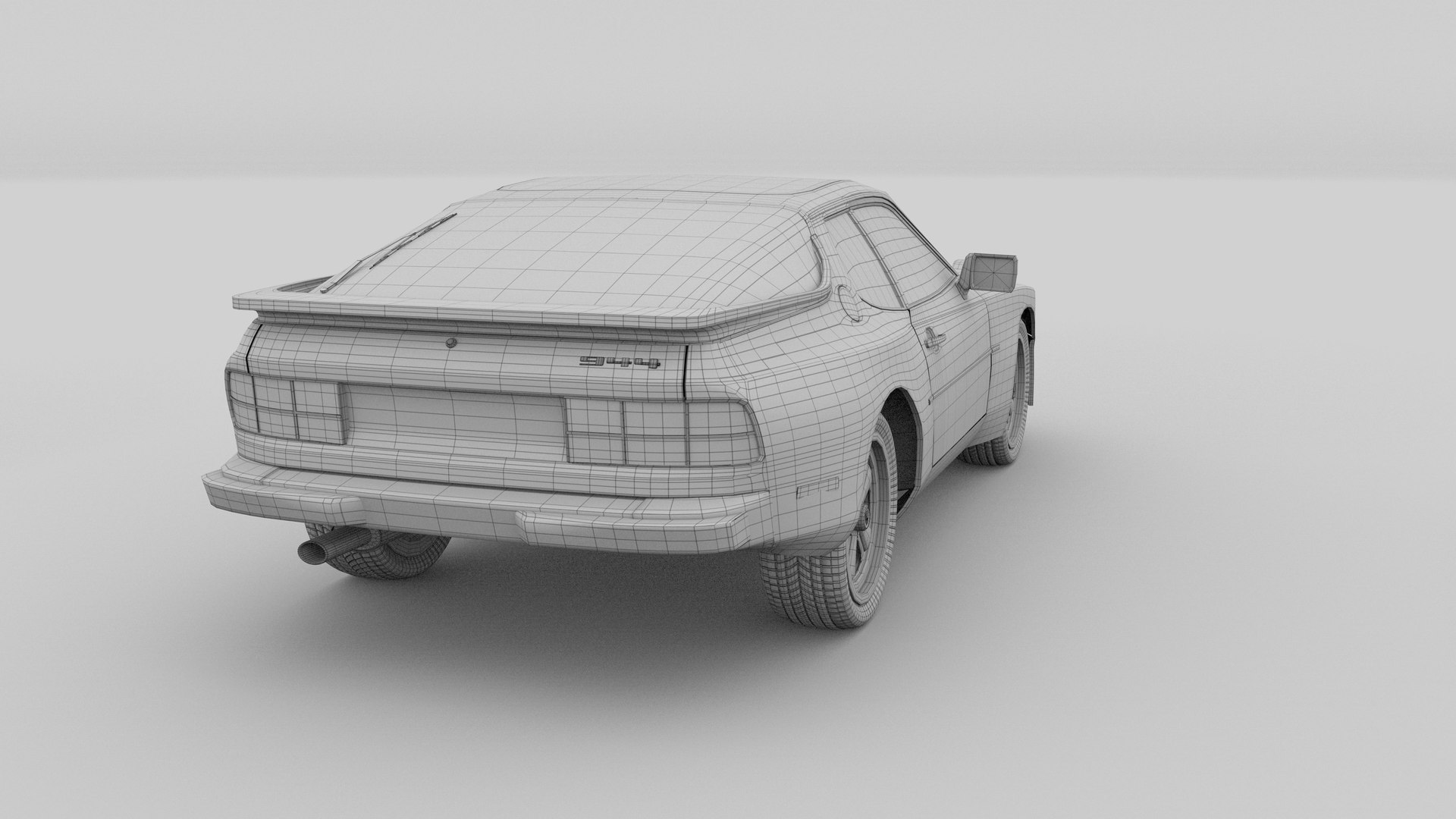 3d Obj Porsche 944 Hdri
