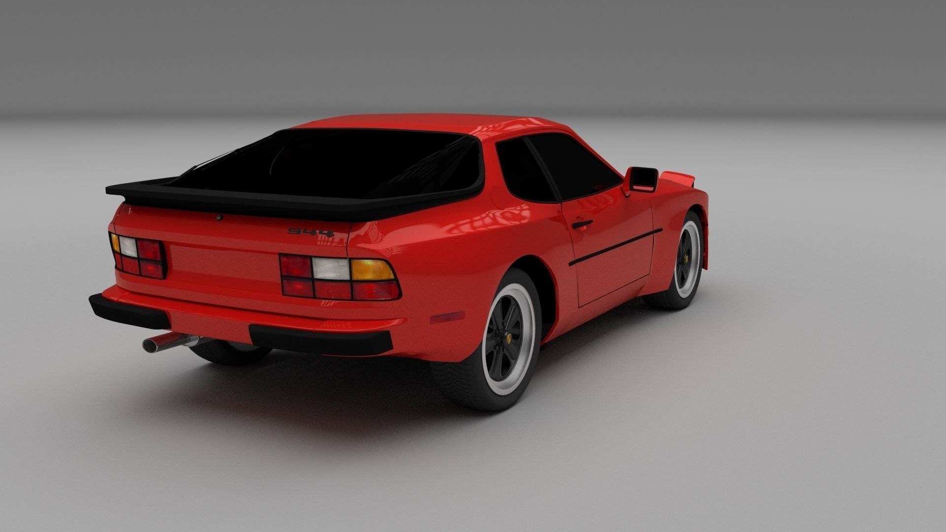 3d Obj Porsche 944 Hdri
