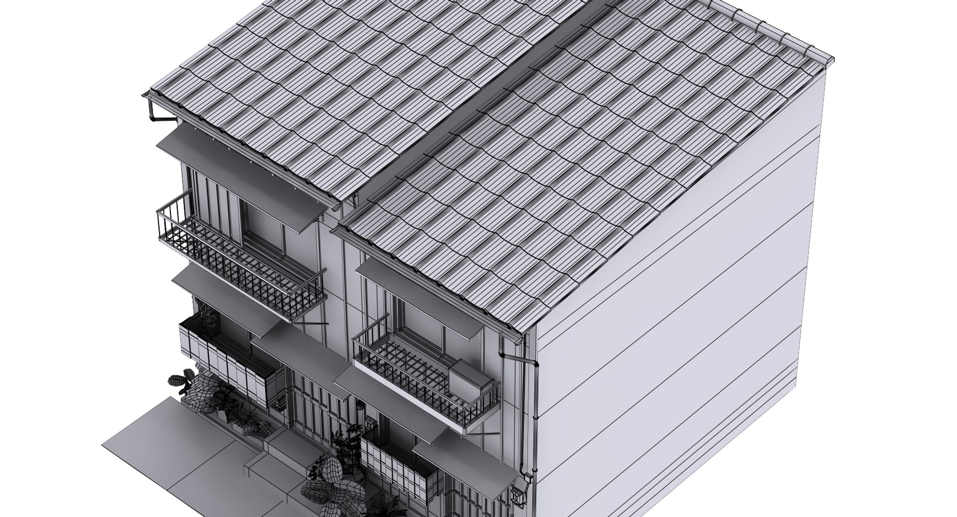 Old Tokyo Building Model - TurboSquid 1383964