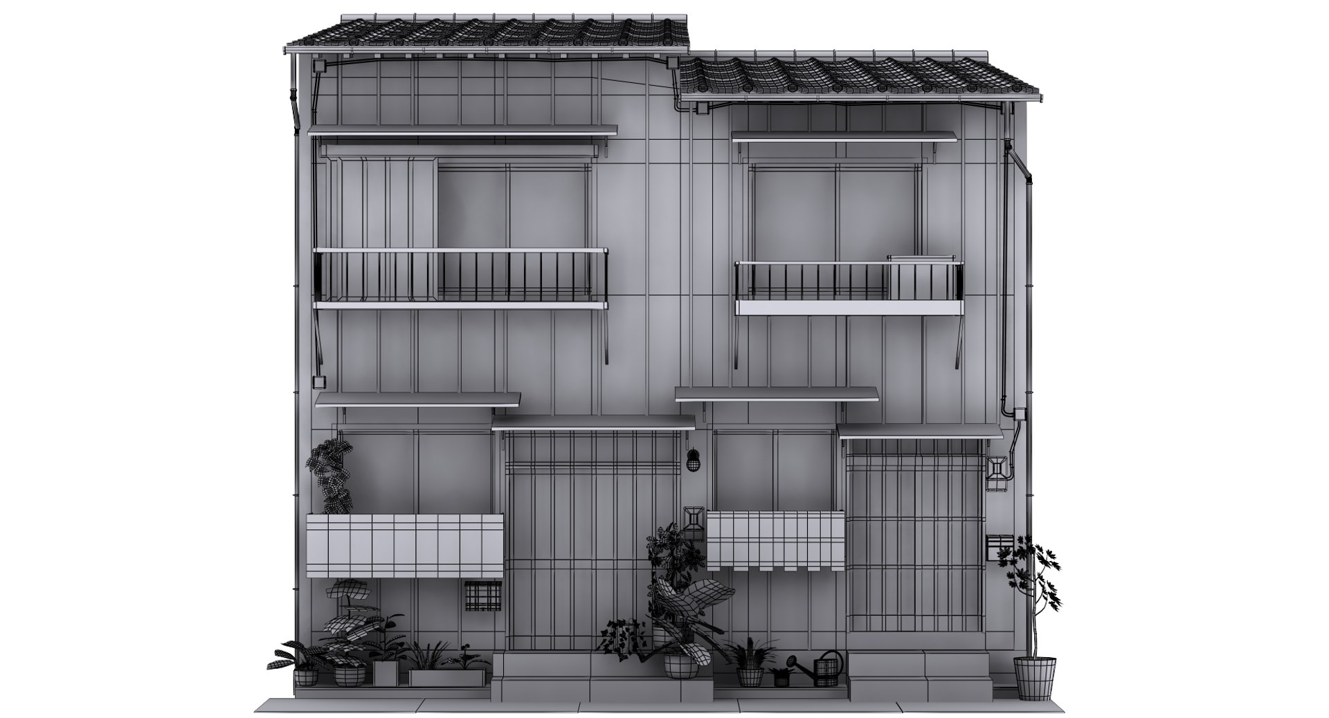Old Tokyo Building Model - TurboSquid 1383964