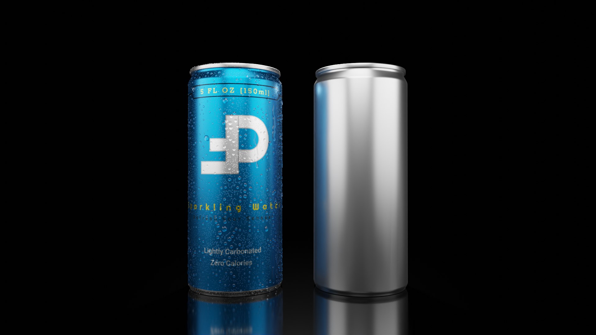 3D Slim Beverage Cans Set Open And Closed Tabs With Droplets Model ...