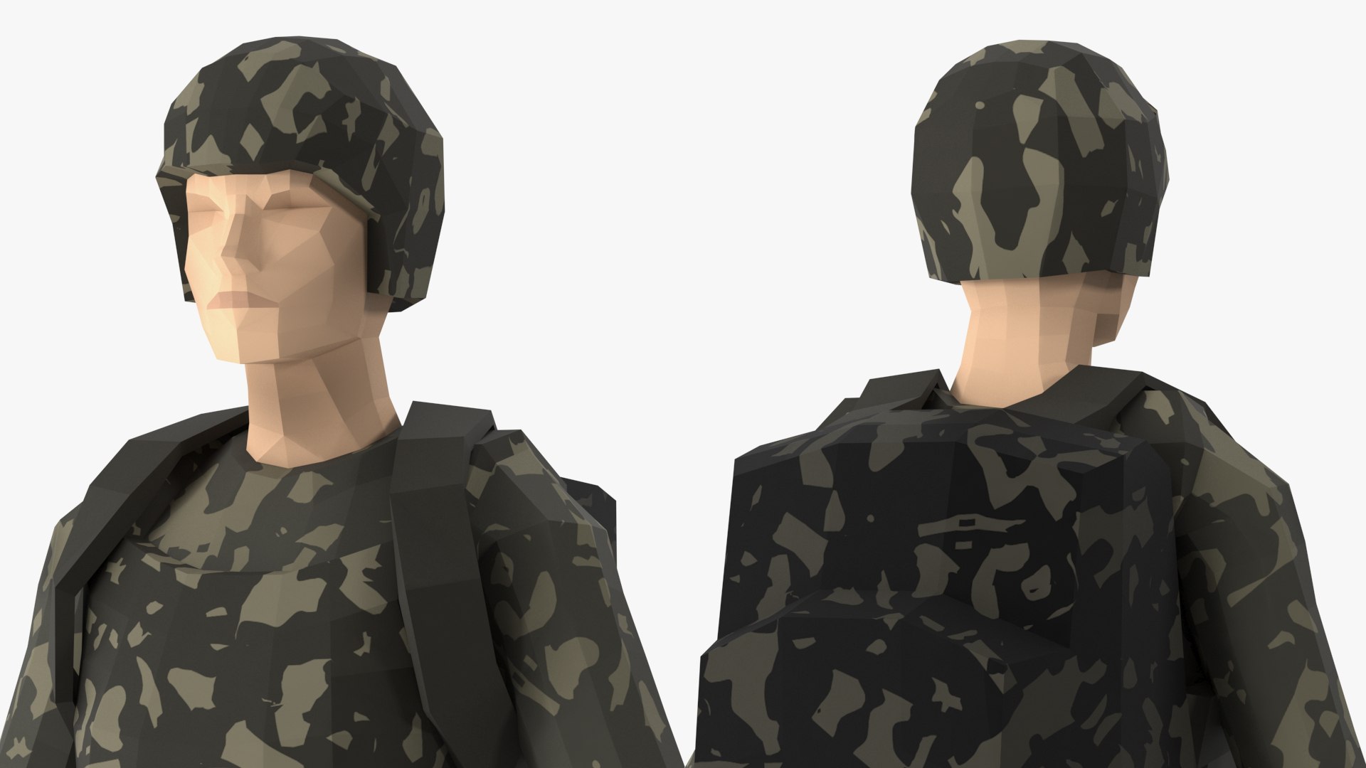 Low Poly Soldier 3D model - TurboSquid 2183267