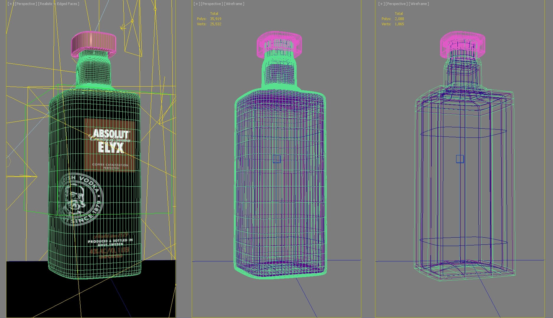 3d Model Absolut Elyx