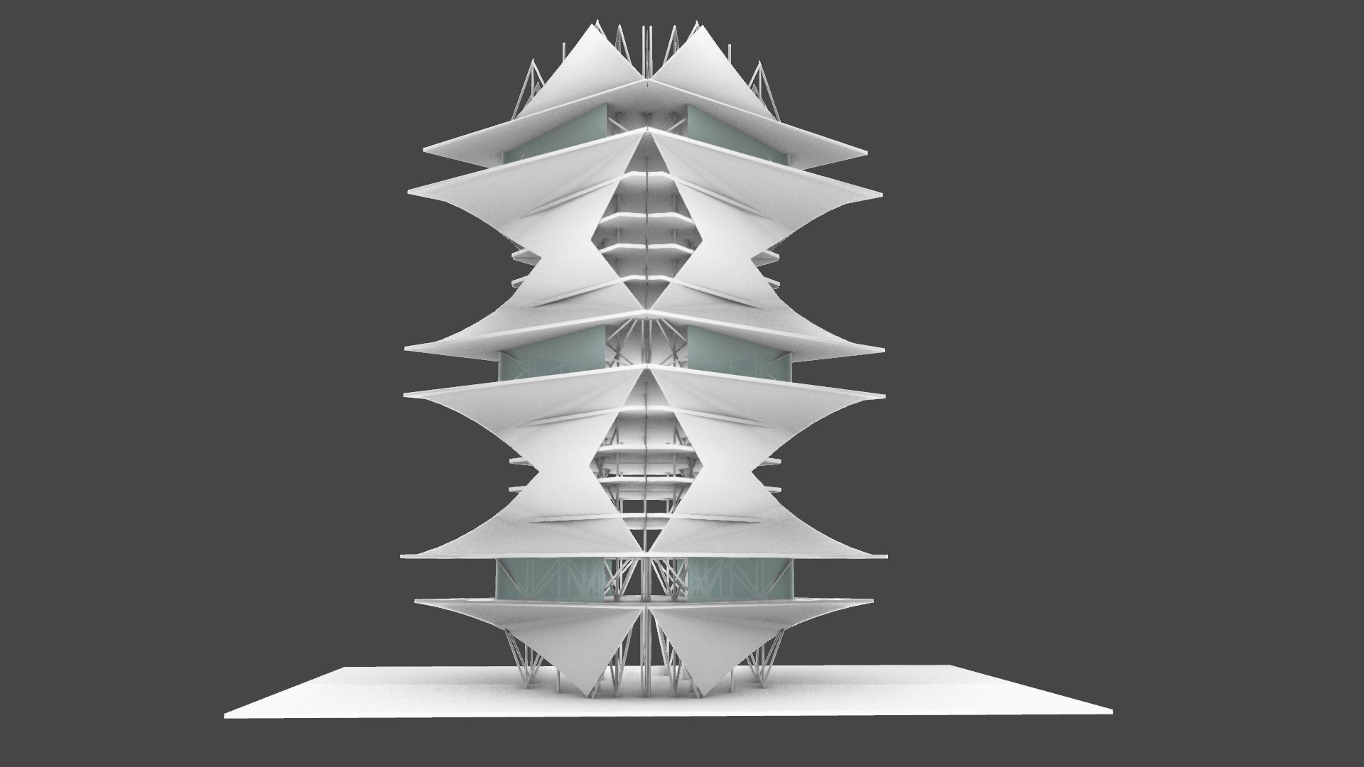 Futuristic Structure Concept Building 3D Model - TurboSquid 2024306