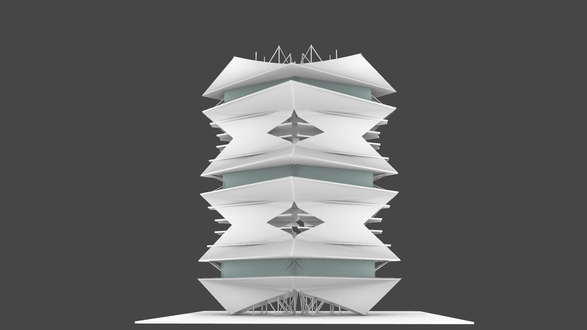 Futuristic Structure Concept Building 3D Model - TurboSquid 2024306