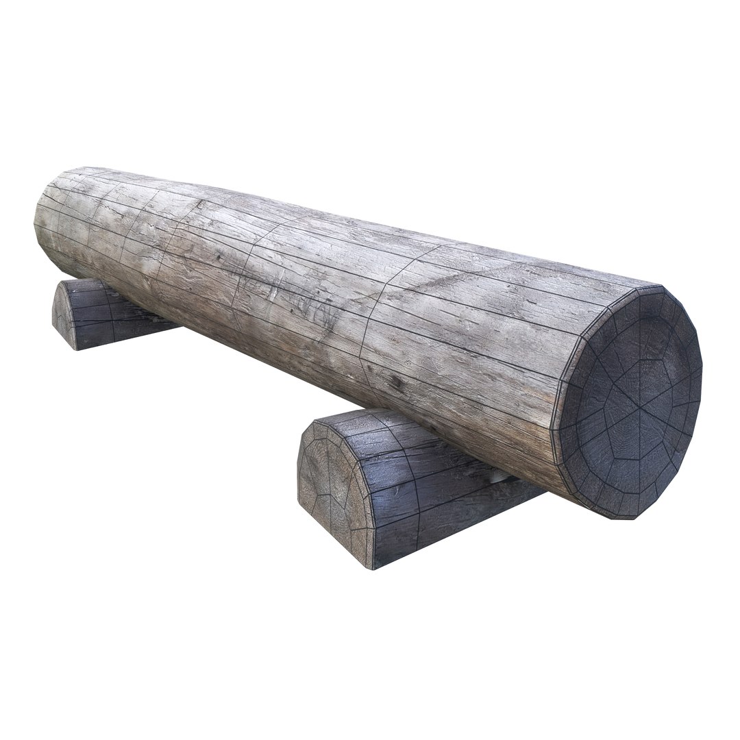 3D Wood Bench - TurboSquid 1772765